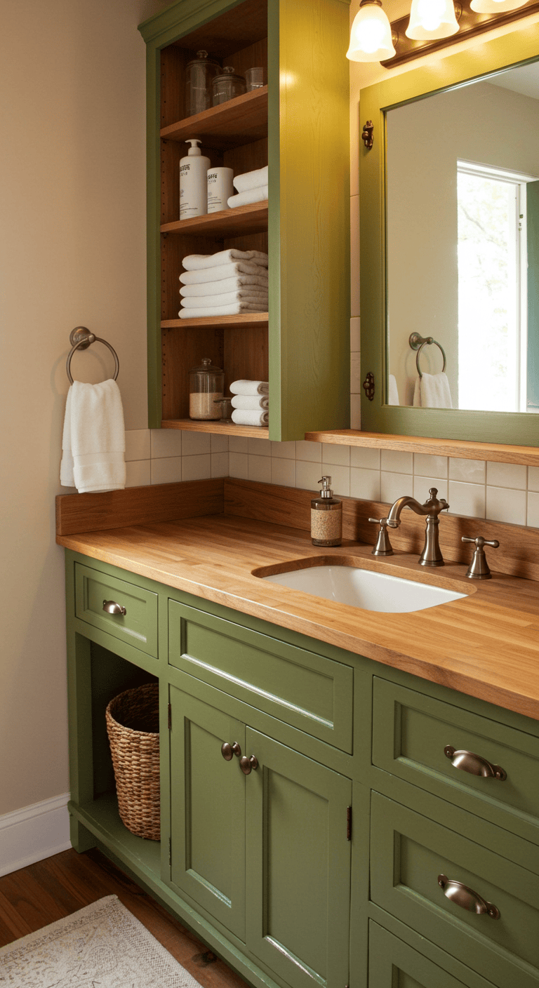 21 Ways to Absolutely Rock a Green Bathroom!