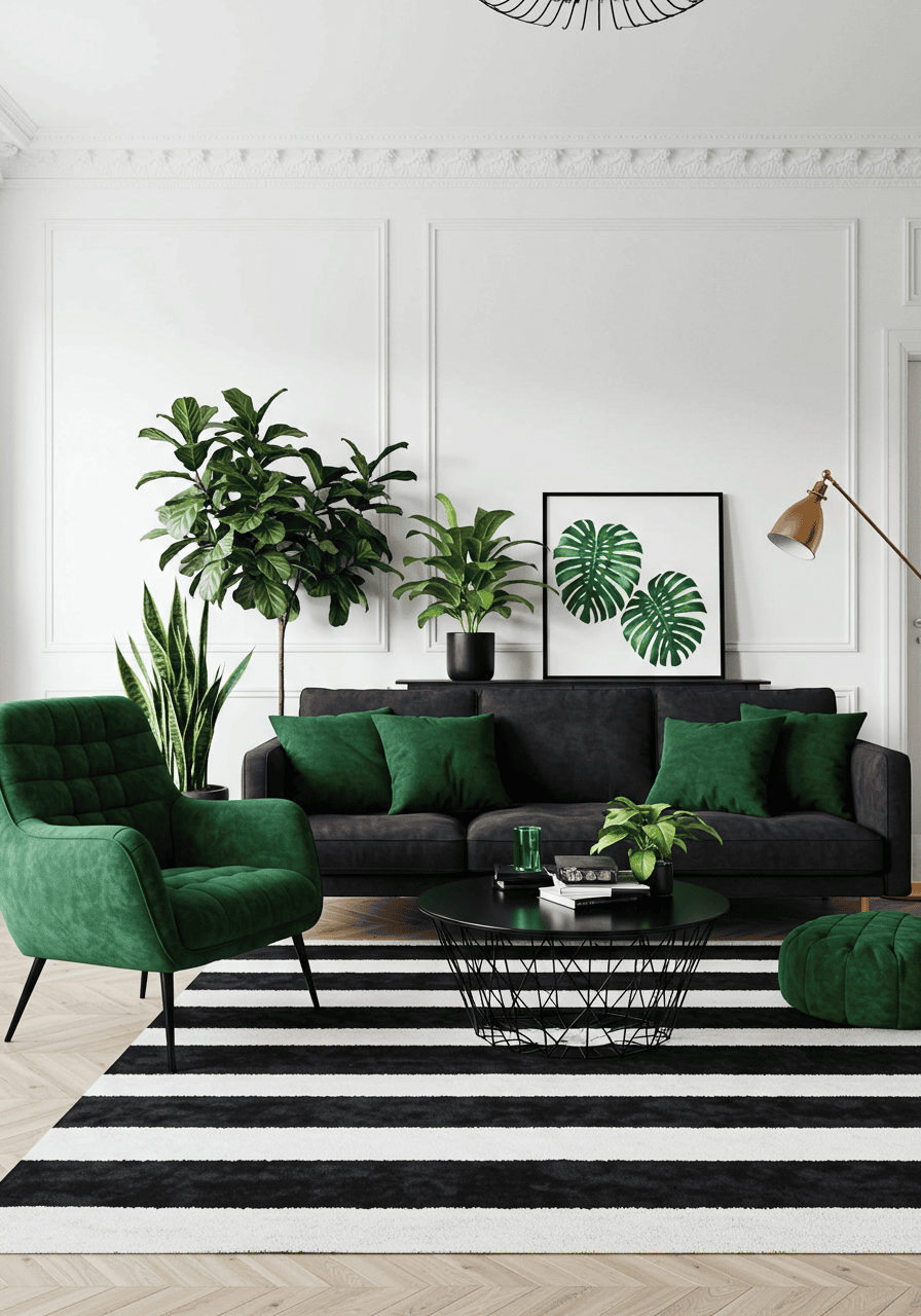 21 Gorgeous Green Living Room Ideas